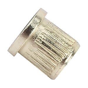 Bnineteenteam 18 Pcs Brass Guitar Through Body Strings Ferrules for Electric Guitar