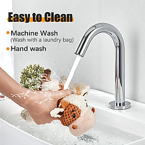 Dog Squeak Toy - Dog Toys for Aggressive Chewers, Dog Plush Toy for Large Dogs (Brown and White)