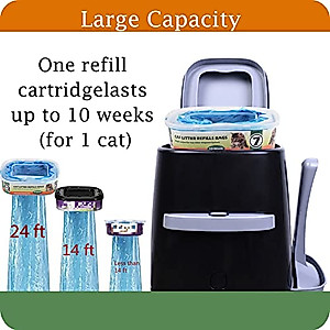 Varycony Cat Litter Refills Bag Cartridge Compatible with Your Genie Litter Standard Pail, Plus Pail, 8 Pack (NOT Compatible with Your Genie Litter XL Pail)