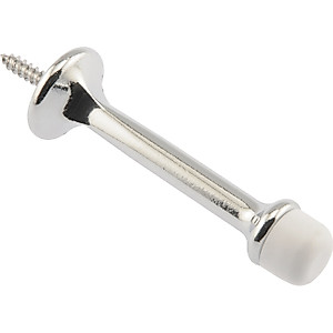 Hardware Essentials by Hillman 853433 Rigid Door Stop Chrome White