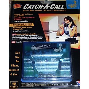 Catch-A-Call Telephone Line Sharing Device for Phone, Fax, and Internet