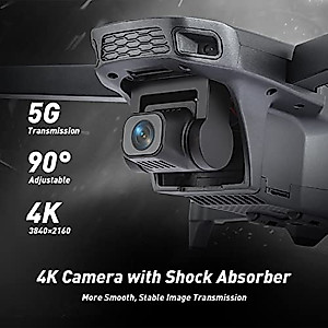 Tucok 012S Drones with Camera for Adults 4K,60 Mins Long Flight Time,GPS 5G FPV Quadcopter for Beginners with Optical Flow Positioning,Auto Return Home,Follow Me,Waypoint Flight,Brushless Motor