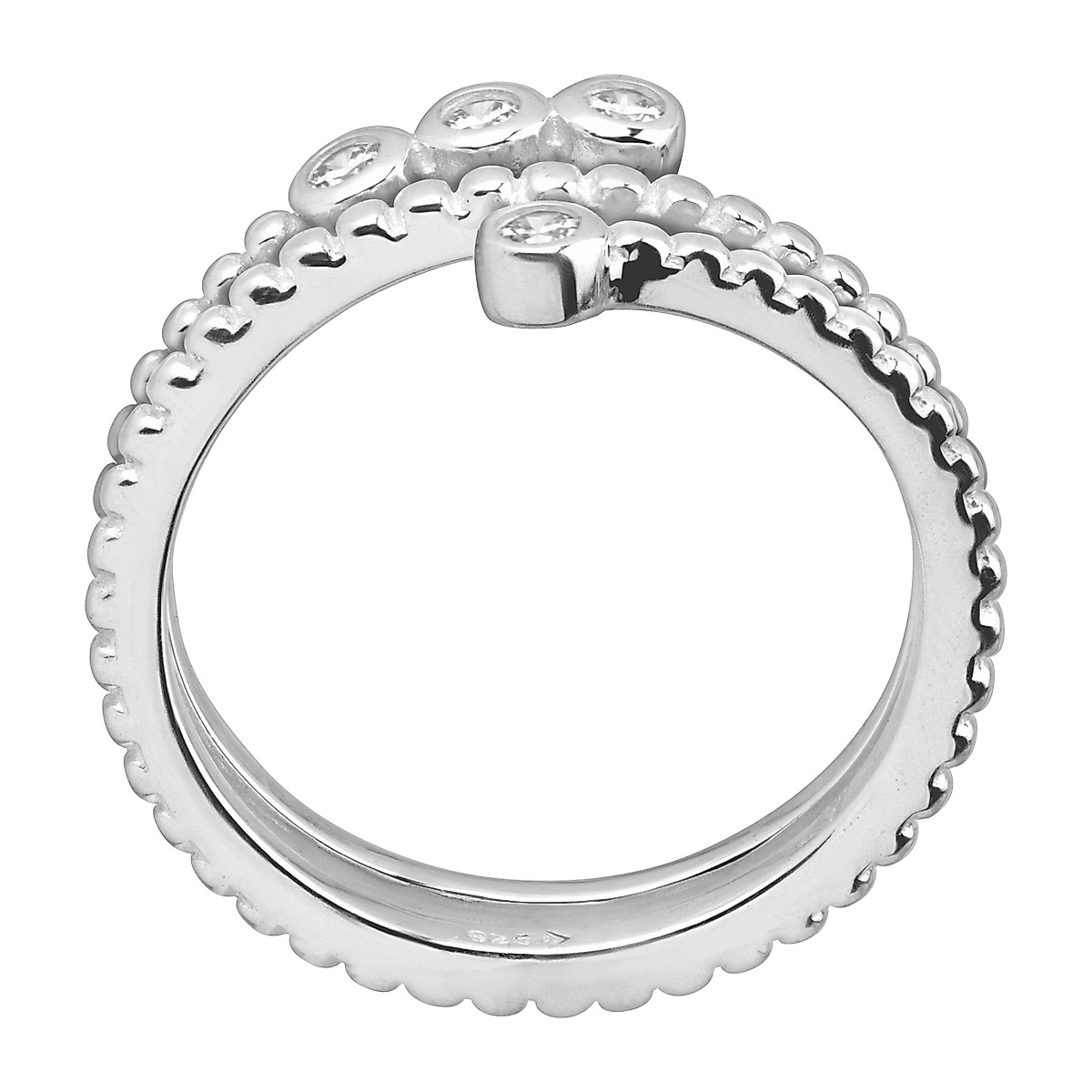 Silpada 'Interstellar' Cubic Zirconia Ring in Sterling Silver, Size 8, Size 8