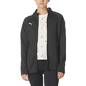 PUMA womens TeamLIGA Training Jacket, Puma Black-puma White, Large US