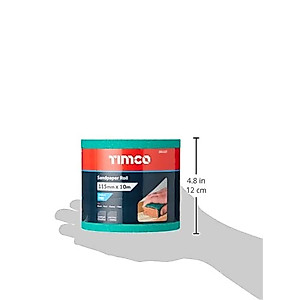 TIMCO 80 Grit Sandpaper Roll - Green -115mm x 10m