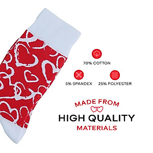 Man of Men Valentine's Day Socks - Soft Cotton, Trendy Simply Romance