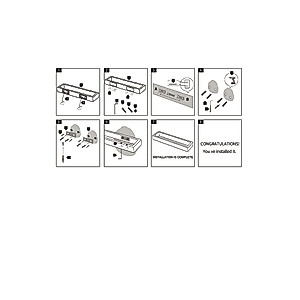 GERZWY Modern Black Towel Holder SUS304 Stainless Steel Towel Hanger Towel Ring for Bathroom Lavatory Wall Mount Contemporary Style HG1706-BK