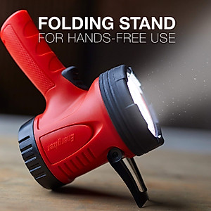 Energizer LED Portable Spotlight, Rechargeable Spotlight Flashlight for Tough Work Environments and DIY Projects, Flash Light with Micro-USB Cable Included, Pack of 1, Red