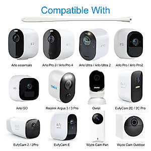 Anbage Baby Monitor Mount Baby Camera Holder Flexible Twist Mount Compatible with Vtech Monitor VM901, Vtech Monitor VM919, Attached for Crib, Shelves or Other Places (1 Pack)