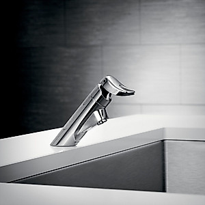 Moen Commercial M-Press Chrome Single-Hole Bathroom Faucet for Public Lavatory, 8894