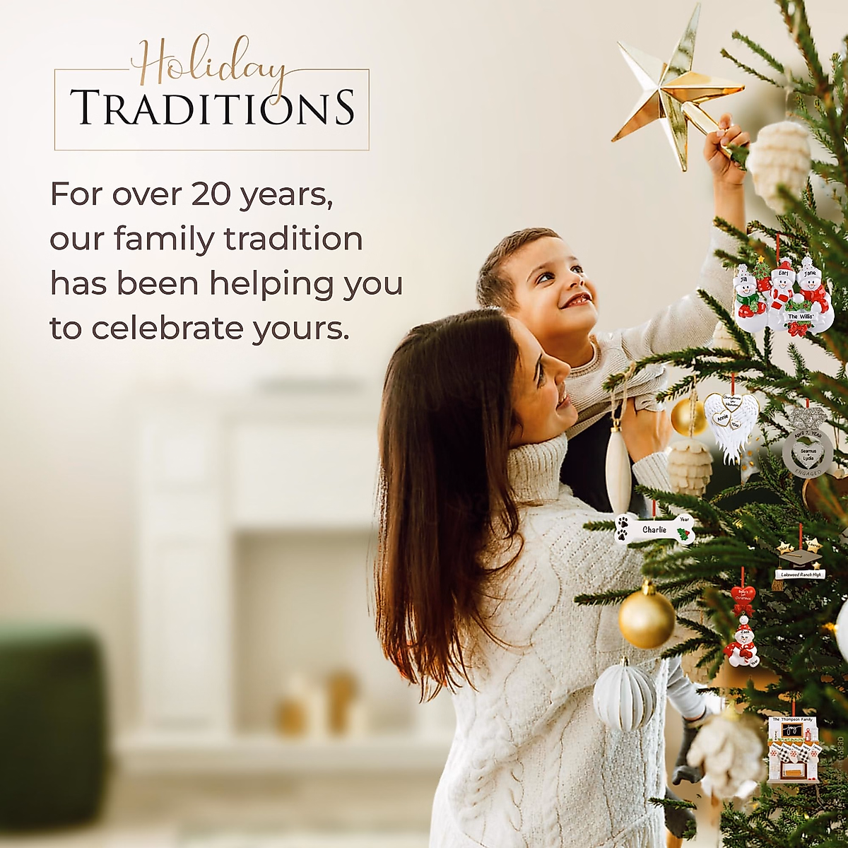 Personalized Baby Ornament 2024 – Fast & Free 24h Customization – Baby First Christmas Ornament for Tree – Custom Gift Wrapped Red Baby 1st Christmas Stocking Keepsake for Newborns