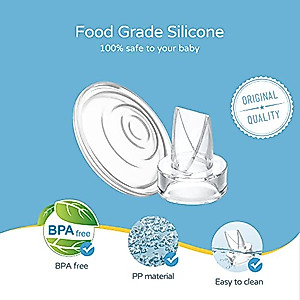 Wearable Breast Pump Replacement Parts Duckbill Valves 4PCS & Silicone Diaphragm 4PCS for Momcozy S12 S9, Original Part Accessories Replacement, Electric Breast Pump Part, BPA Free, Easy to Clean,8PCS