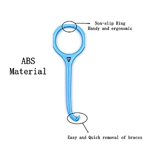 4 Pcs Remover Tool Clear Aligner Removal Tool for Invisible Removable Braces (Clear)