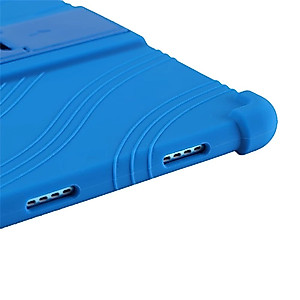 HminSen Case for TCL TABMAX 10.4 Tablet,Kids Friendly Soft Silicone Adjustable Stand Cover for Nokia T20 Tablet 10.36 inch (Black)