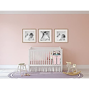 Llama Bella Hanging Diaper Caddy - Baby Diaper Organizer for Changing Table - Diaper Stacker for Crib, Playard or Wall - Newborn Diaper Holder (Pink)