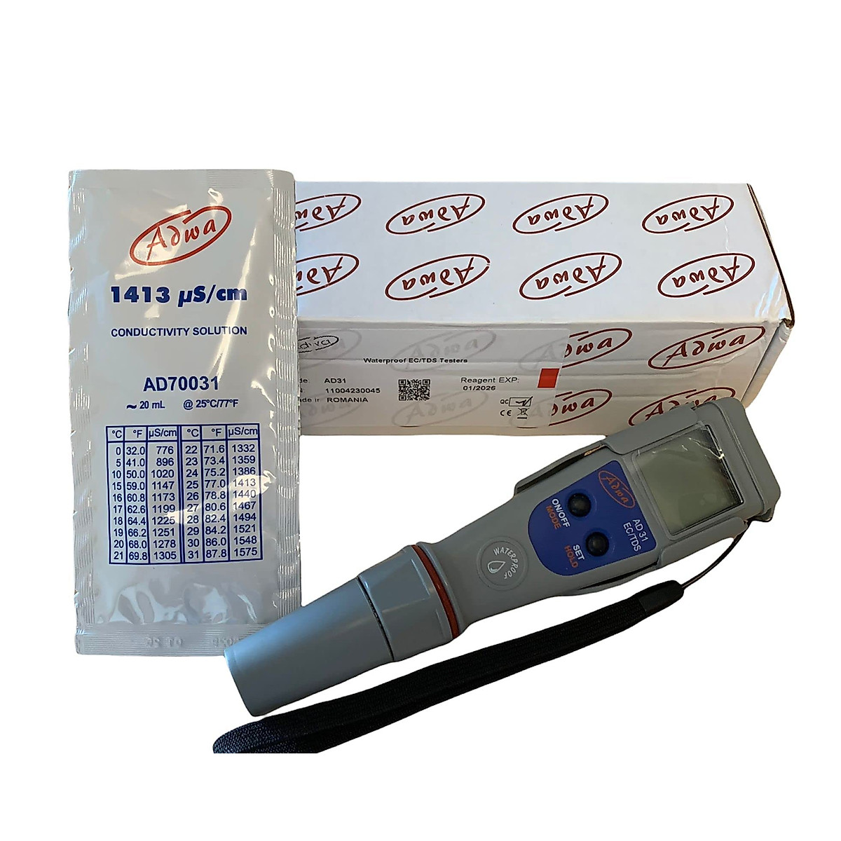 ADWA AD31 Waterproof Pocket EC/TDS and Temperature Meter