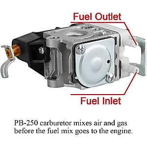 HUSWELL PB-251 Carburetor for Echo PB-251 PB-265L PB-265LN ES-255 PB-255 PB-255LN Backpack Leaf Blower
