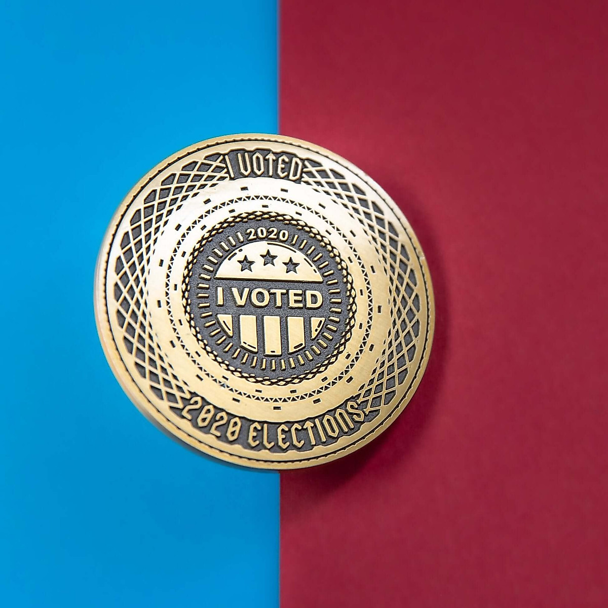 Antsy Labs IRLA, In Real Life Achievements Challenge Coin, Collectible Coins for Self Motivation, Metal Commemorative Token to Gamify Your Life & Celebrate Goals, I Voted-2020 Elections