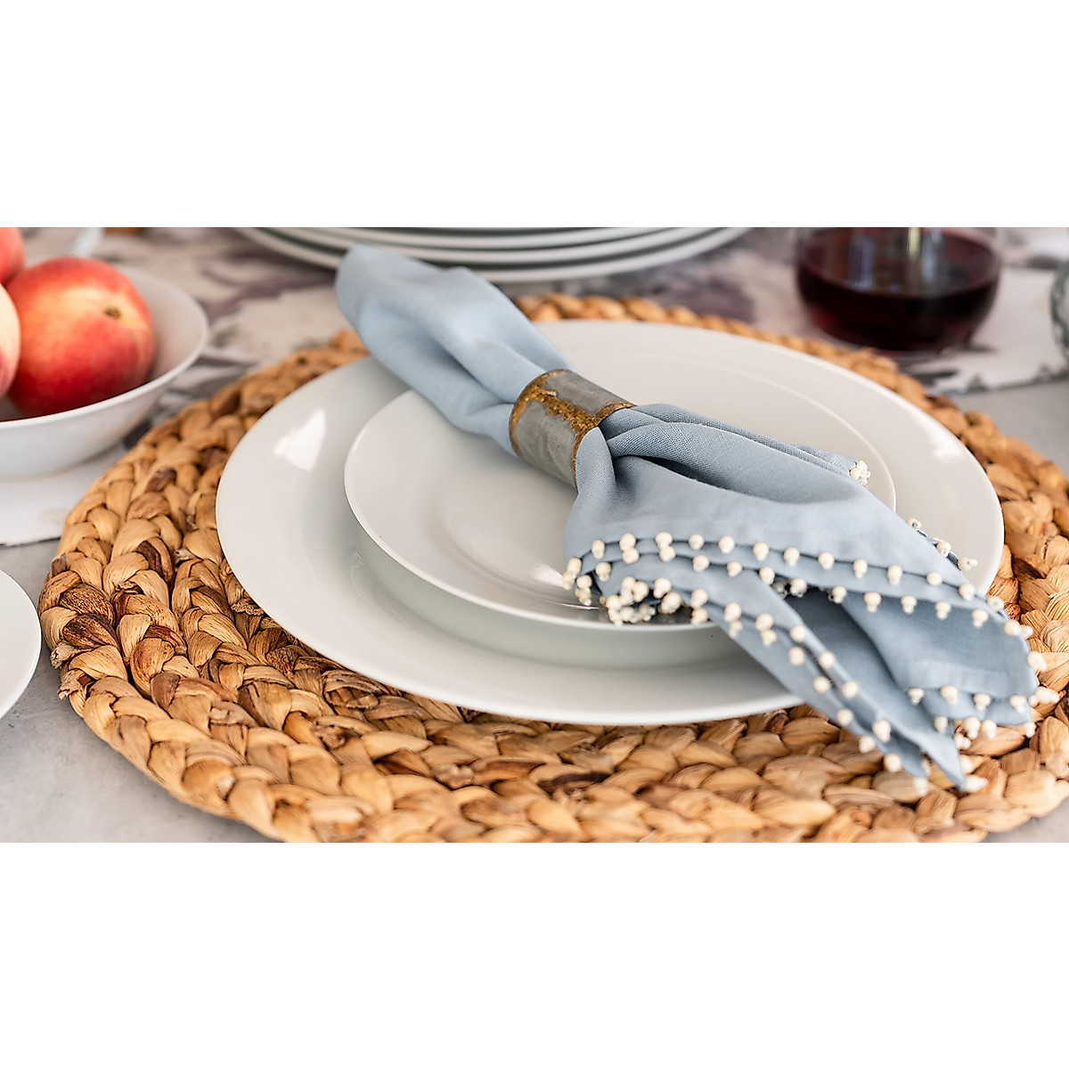 10 Strawberry Street 10.5" Catering Round Dinner Plate, Set of 12