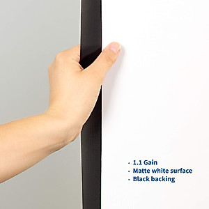 VIVO 100 inch Portable Indoor Outdoor Projector Screen, 100 Inch Diagonal Projection HD 4:3 Projection, 4K 3D 1080P HD Pull Up Foldable Stand Tripod, PS-T-100