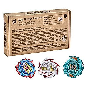 BEYBLADE Hasbro Burst Surge Speedstorm Tempest Cloud 3-Pack - Abyss Devolos D6, Demise Satomb, and Mirage Helios H6 Battling Game Top Toys