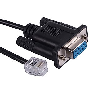DB9 Serial RS232 to RJ12 6P6C Adapter Cable for APC PDU 940-0144A