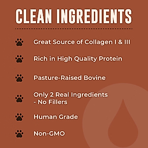 Bone Broth for Dogs and Cats with Beef Liver – Human Grade Grass Fed Beef Bone Broth Powder for Dogs – Dog Food Toppers for Picky Eaters - Supports Joints & Gut Health – Freeze Dried Liver - 8oz