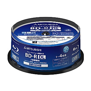 Verbatim Blu-ray Disc 20 pcs Spindle - 50GB 4X Speed BD-R DL Bluray - Inkjet Printable