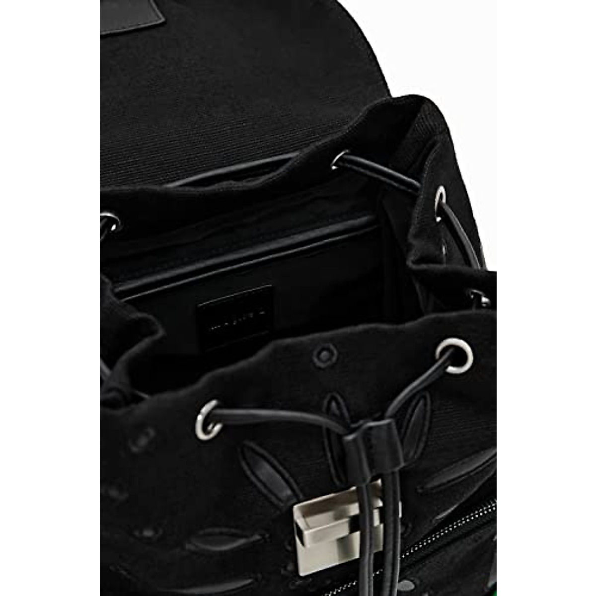 Desigual Women's Accessories Fabric Backpack Medium, Black, One Size