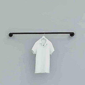 HYJMJJ Wall Mounted Coat Rack, Wall Mounted Clothes Rail Clothing Store Display Racks Racks Decoration Clothes Racks Children 's Clothing Store Wall - Mounted Shelves,for Home Kitchen (Size : 80cm)