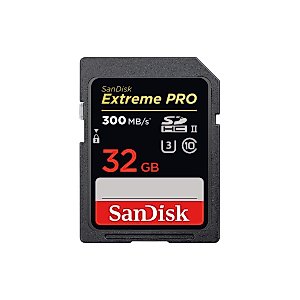 SanDisk Extreme Pro - Flash Memory Card - 32 GB - SDHC UHS-II - Black