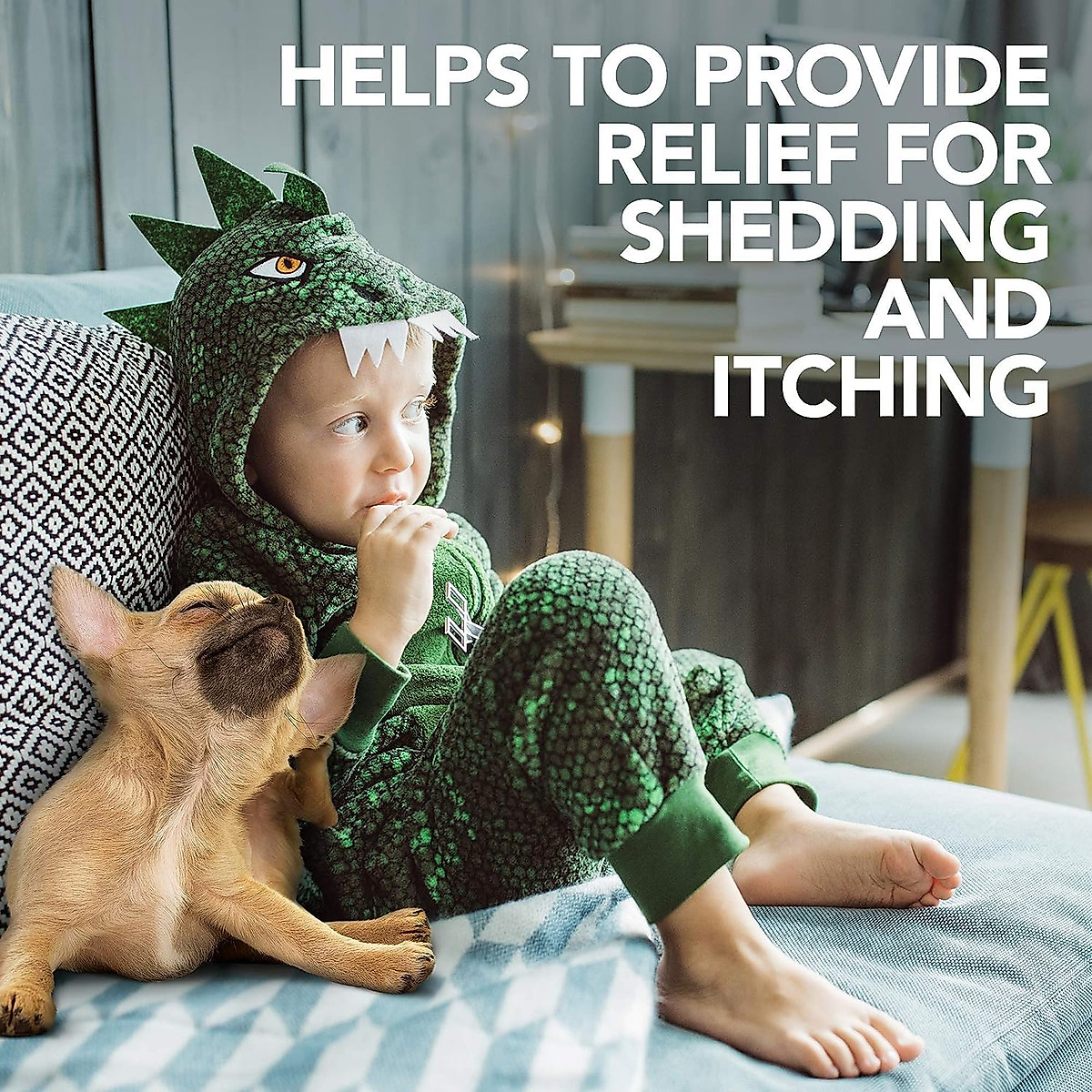 Veterinarian's Best Healthy Coat Shed and Itch Relief Chewable Tablets (2 Pack - 100 Tablets)