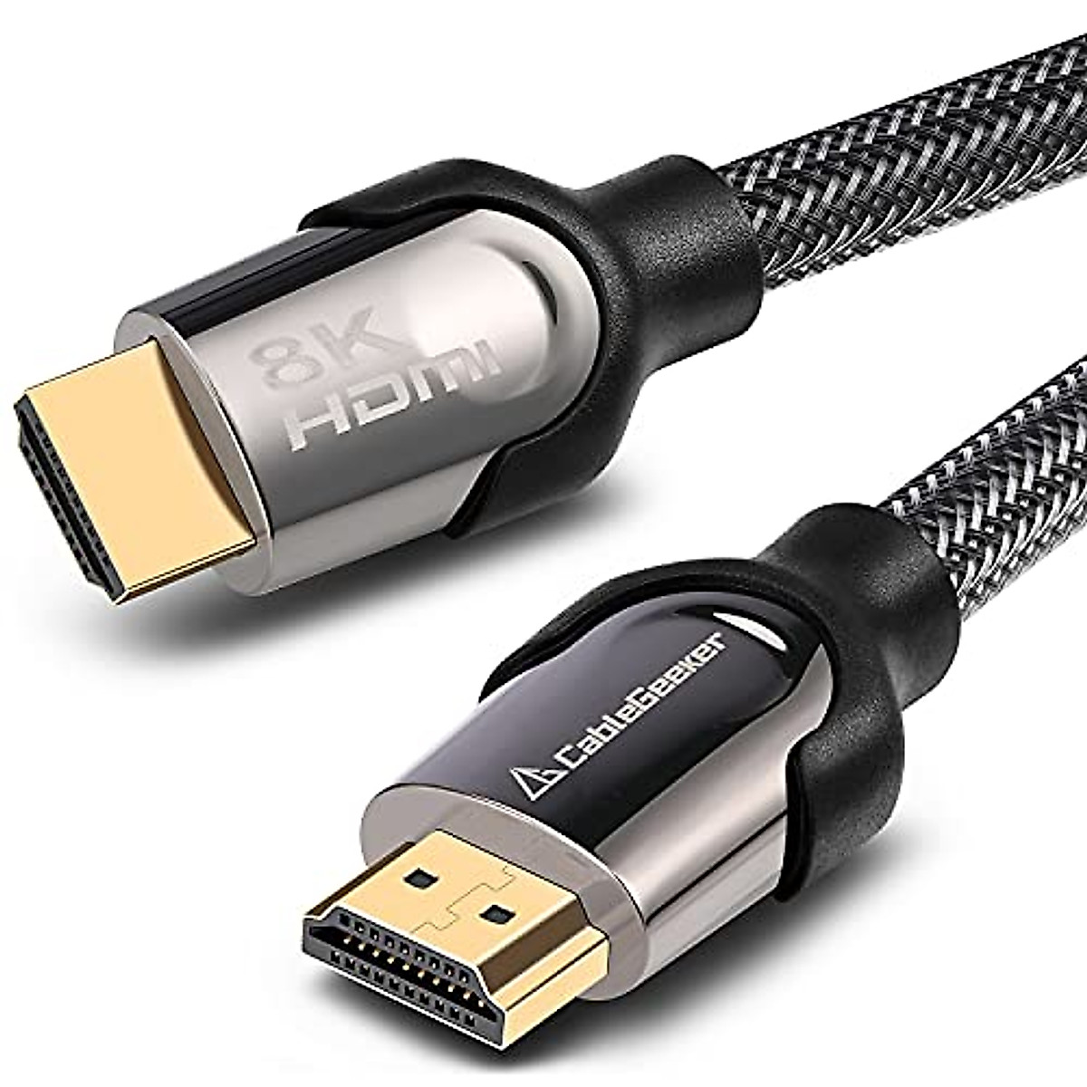 8K HDMI 2.1 Cable, 48Gbps Ultra HD Lead High-Speed Cord, Supports 8K@60Hz, 4K@120Hz, eARC HDR10, HDCP 2.2/2.3 Dolby, 3D, VRR, Compatible with Fire TV/Roku TV/PS5/Xbox/Nintendo Switch and More (4 ft)