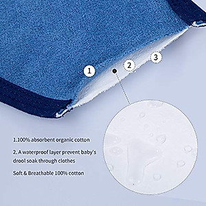 BIG ELEPHANT Baby Bandana Drool Bibs Set, Soft Absorbent Bibs for Teething and Drooling - 10 Pack Pattern