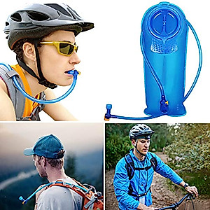 Unigear Hydration Water Bladder Reservoir BPA Free and Taste Free for Backpacking, Biking, Hiking and Camping (Blue, 2L)