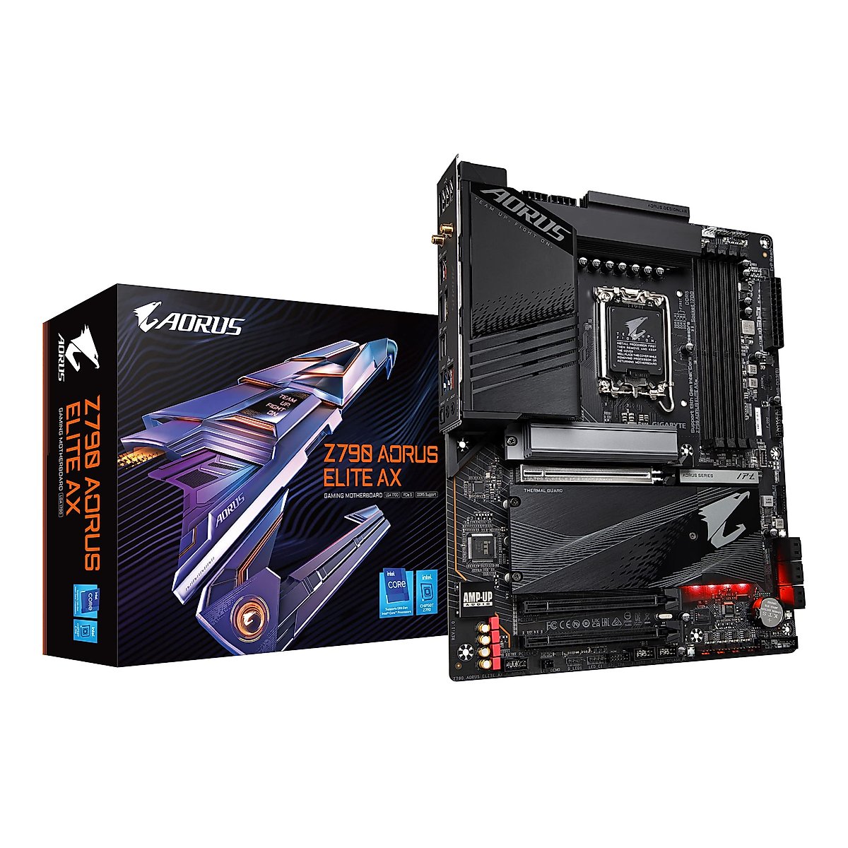 Intel Core i5-13500 Desktop Processor 14 cores (6 P-cores + 8 E-cores) 24MB Cache, up to 4.8 GHz & GIGABYTE Z790 AORUS Elite AX (LGA 1700/ Intel Z790/ ATX/ DDR5/ Quad M.2/ PCIe 5.0/ USB 3.2 Gen2X2