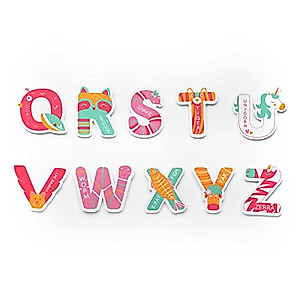 Stephen Joseph, Floating ABC Foam Bath 35-Piece Toy Set, (SJ1148), Small, Pink