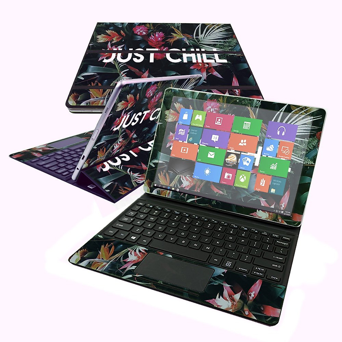 MightySkins Skin Compatible with Samsung Galaxy Book 10.6" - Just Chill | Protective, Durable, and Unique Vinyl Decal wrap Cover | Easy to Apply, Remove, and Change Styles | Made in The USA