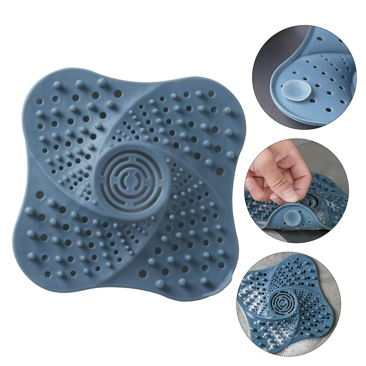 FUDGIO 4pcs Sink Filter Kitchen Sink Covers Draining Meshes Bathtub Drain Strainer Bath Drain Cover Silicone Drain Cover Bathtub Stickers Sink Accessory Kitchen Sink Filter Floor Drain