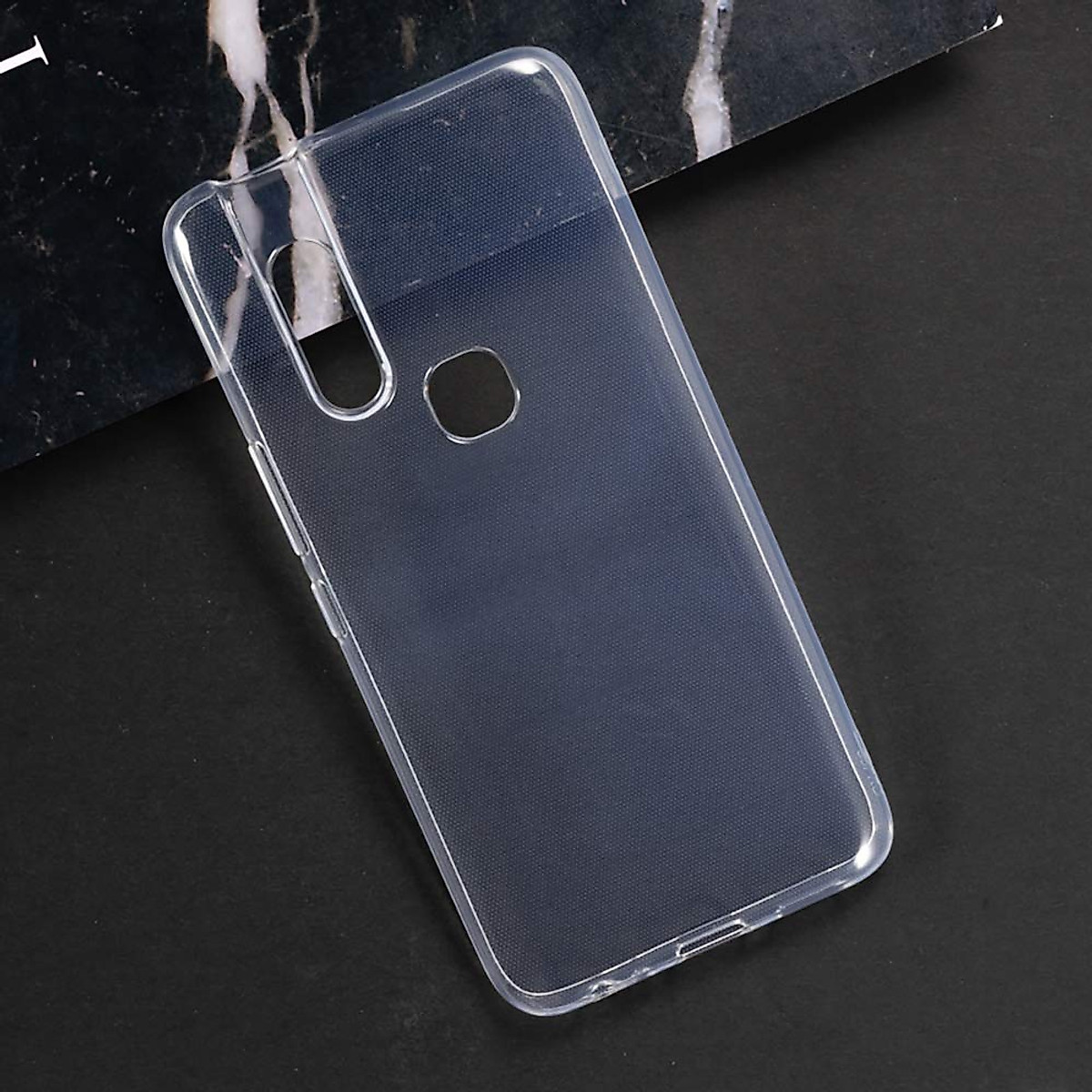 Shantime Infinix S5 Pro Case, Scratch Resistant Soft TPU Back Cover Shockproof Silicone Gel Rubber Bumper Anti-Fingerprints Full-Body Protective Case Cover for Infinix S5 Pro (Transparent)