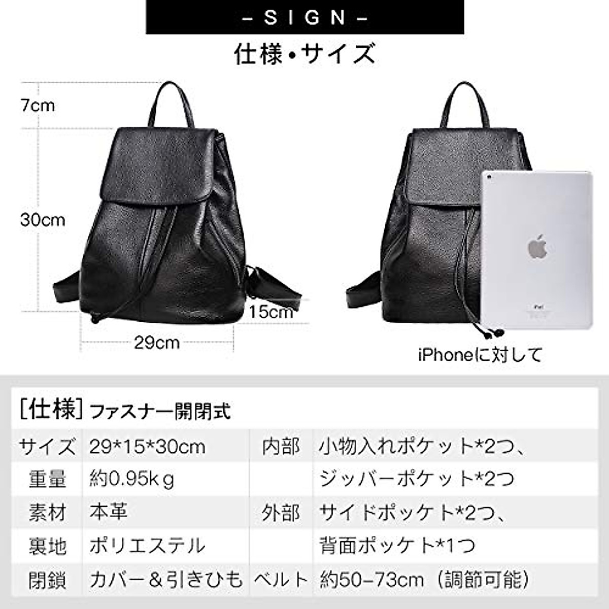 Genuine Leather Backpack for Women Elegant Ladies Travel Shoulder Bag