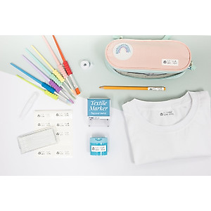 Mine Stamp Clothing Marker, Suitable for Books & Accessories, Personalize Garment, Childrens School Uniform/Clothes/Clothing Labels for Kids/Children, no Need to sew, for School Wear.