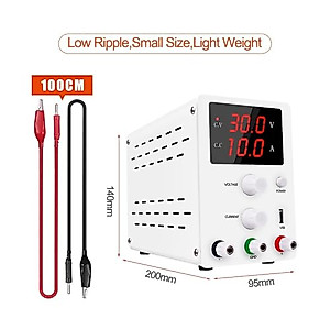 Digital Adjustable Switching Lab Testing Variable Power Supply, R-SPS3010, 30V 10A DC, Regulated Power, USB Interface