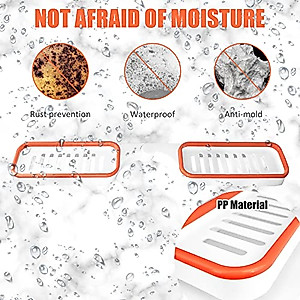 Shower rack multifunctional shower rack Foldable Drill Free Shower Storage Rack Storage Basket Shower Rack Shower Rack Kitchen Bathroom Bedroom Storage Rack (Grey)