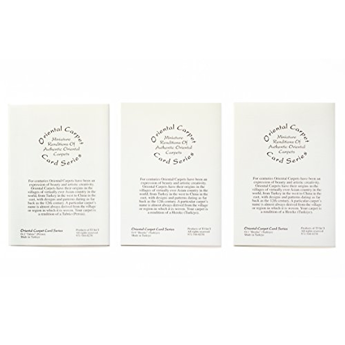 Oriental Carpet Woven Fabric Bookmark - 6 Bookmark Design Collection - Beautiful, Elegant, Cloth Bookmarks! Best Gifts & Stocking Stuffers for Men,Women,Teachers & Librarians!