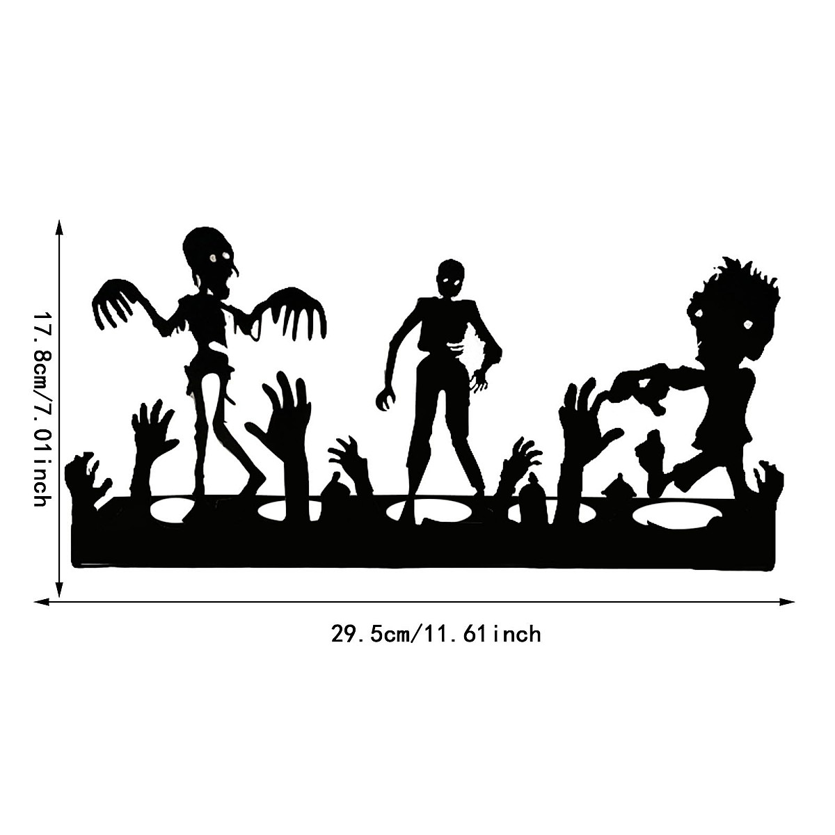 Funny Shadow Candle Holders, Black Candle Stick Candle Holder, Vintage Candles Stands, Home Bar Party Halloween Tabletop Candle Holders Decor for Shadows On Walls and Atmosphere (G)