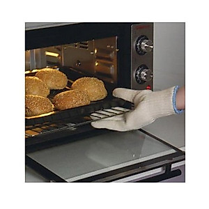 Brandobay Heat Resistant Oven Gloves - Grilling Cooking Gloves - Extreme Heat Resistant - Long and Thick Protection Gloves for Grilling, Cooking, Baking, Fireplace, Barbecue, Stove, Camping (One Pair)