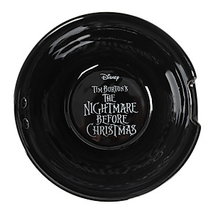 Bioworld Nightmare Before Christmas Jack Skellington On-The-Go Ceramic Ramen Bowl With Chopsticks