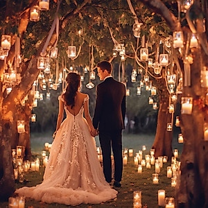 Shihanee 144 Pcs Pillar Candles and Glass Cylinder Vases Clear Cylinder Candle Holders for Slim Pillar Candles Table Decoration