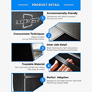 iLooker-27S 27 inch Ultr-Slim Frame LCD LED Video Monitor Hood Sunshade Sunhood for Dell HP Viewsonic Philips Samsung LG EIZO NEC ASUS ACER BENQ AOC Lenovo, Fits Monitor Frame Width 610-630mm